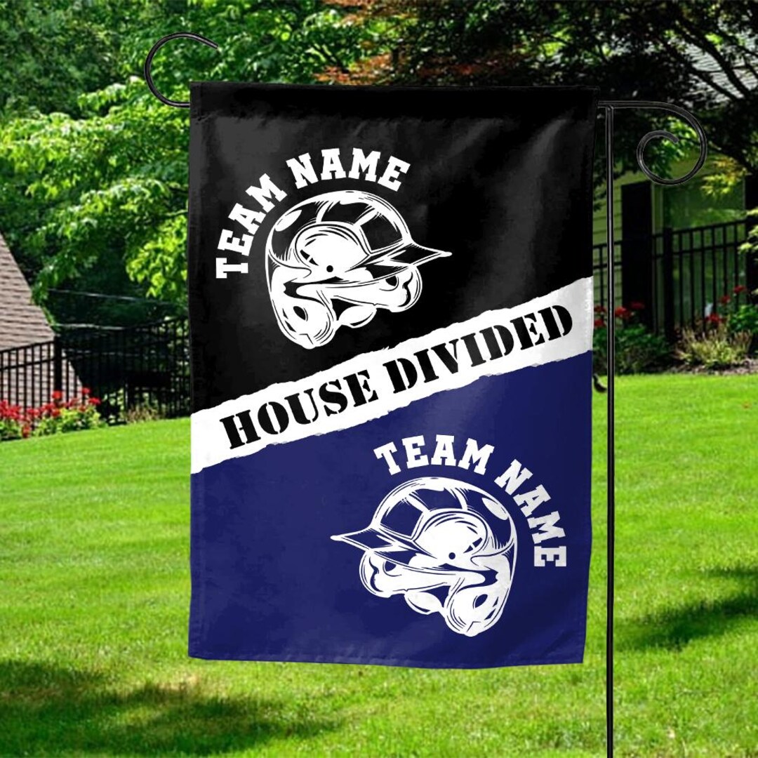 Custom Team House Divided Garden Flag/personalized House Divided ...