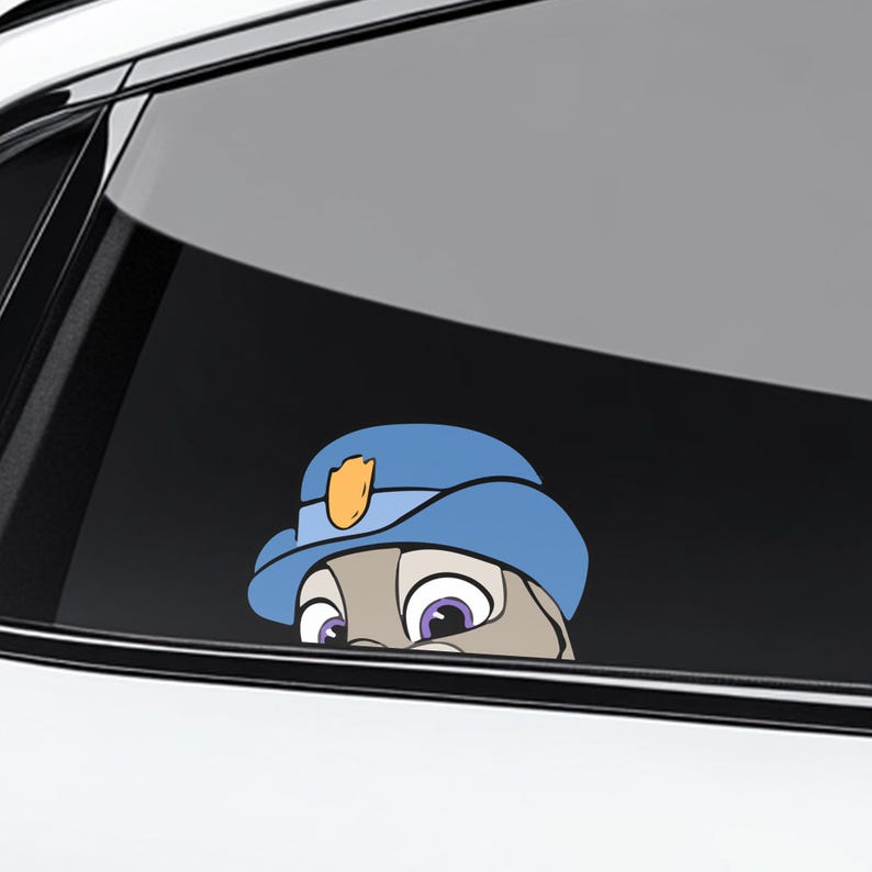 Juddy Hopps Peeker Peeking Car Window Decals - Bumper Waterproof ...