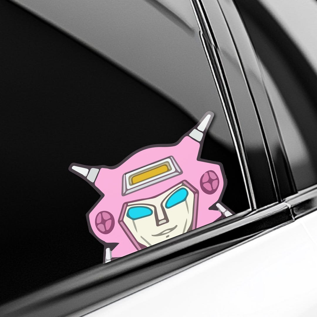 Transformers Peeker Sticker, Peeking Car Window Decals, Bumper ...