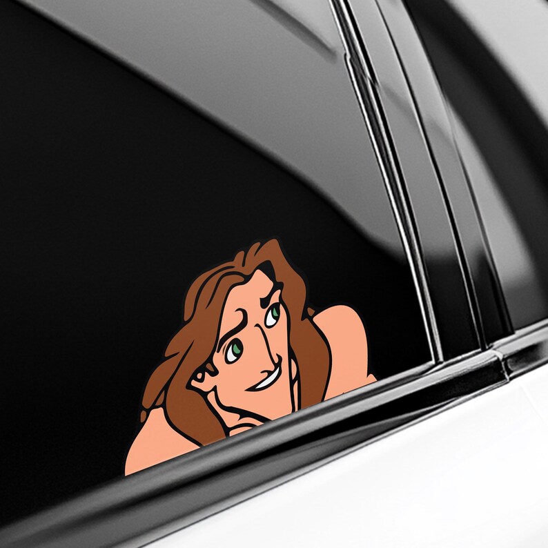 Disney Tarzan Peekaboo Peeker Peeking Car Window Decals - Bumper ...