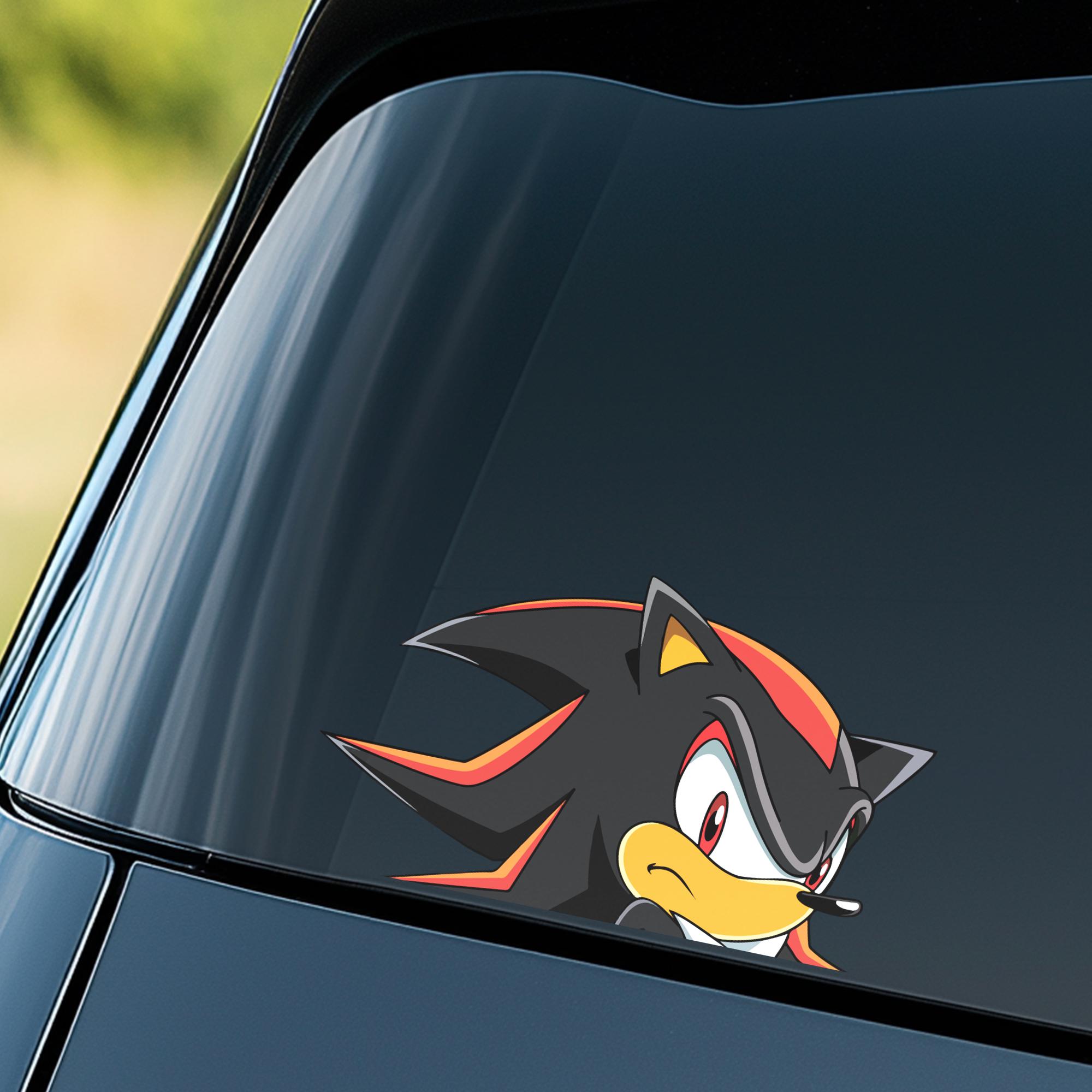 Angry Shadow Watcher Peeker Peeking Car Window Decal - Bumper ...