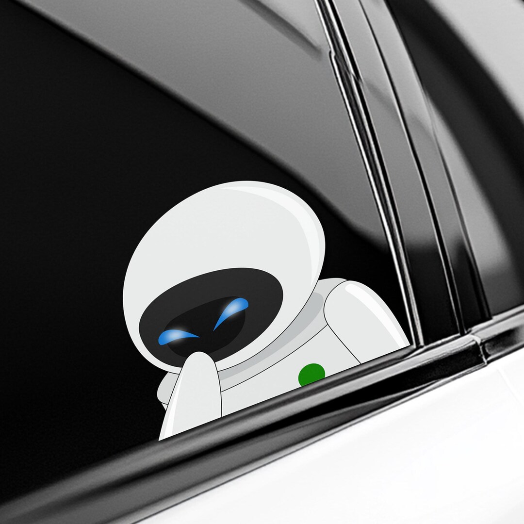 WALL E Peeker Peeking Car Window Decals - Funny Bumper Waterproof ...