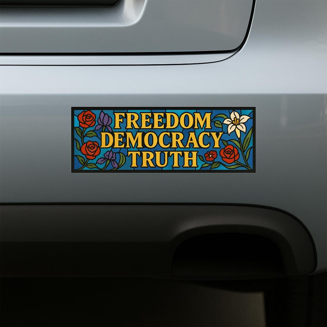Freedom Democracy Truth Decal – Anti-dt, FDT Protest Sticker, Political ...