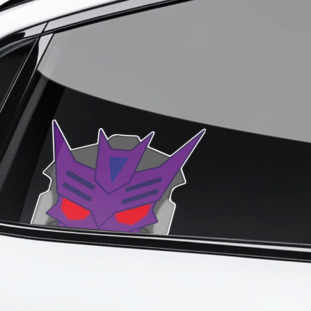 Transformers Peeker Sticker, Peeking Car Window Decals, Bumper ...