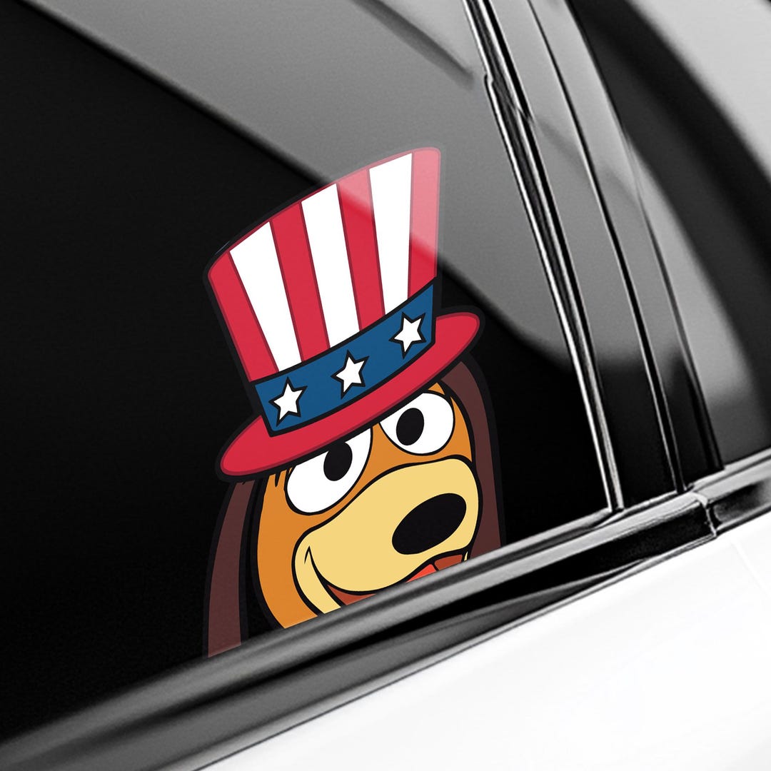 Independence Slinky Peeker Peeking Car Window Decals - Bumper ...