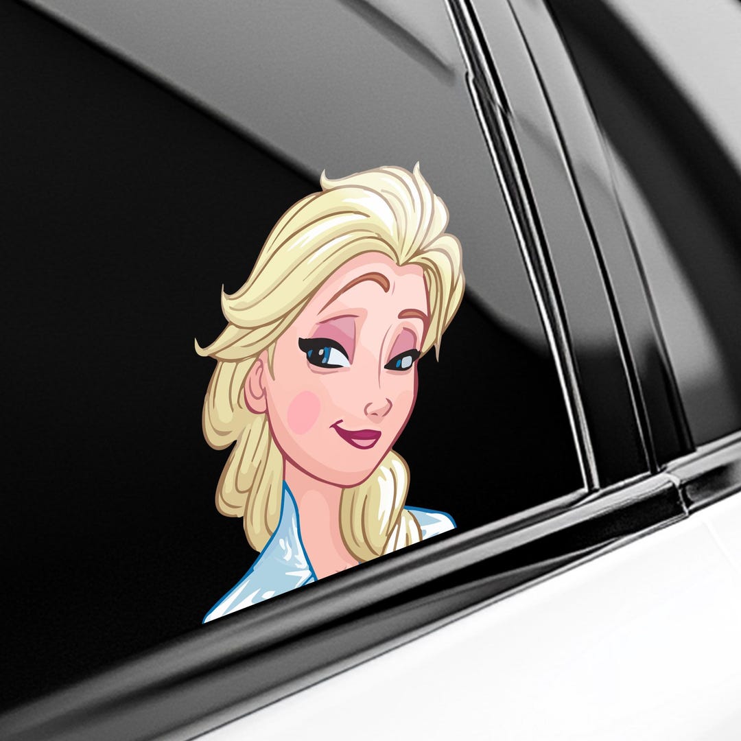 Confident Elsa Peeker Car Window Decal - Bumper Waterproof Vinyl ...