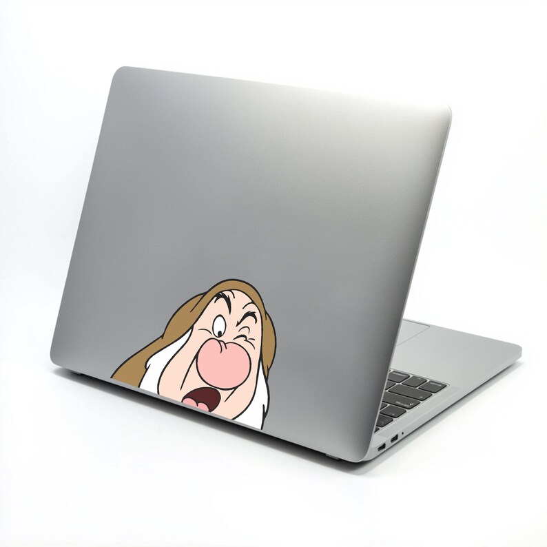 Grumpy Dwarfs Peeker Peeking Car Window Decal - Bumper Waterproof Stickers - Happy Dopey Doc ...