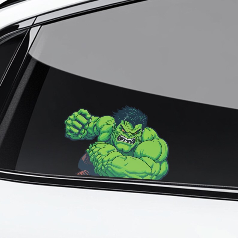 Hulk Peeker Peeking Car Window Decals - Bumper Vinyl Stickers ...