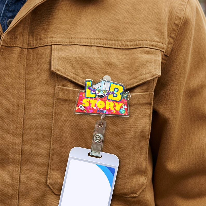 Lab Week 2026 Toy Story Badge Reel, Lab Story Disney Pixar ID Holder ...
