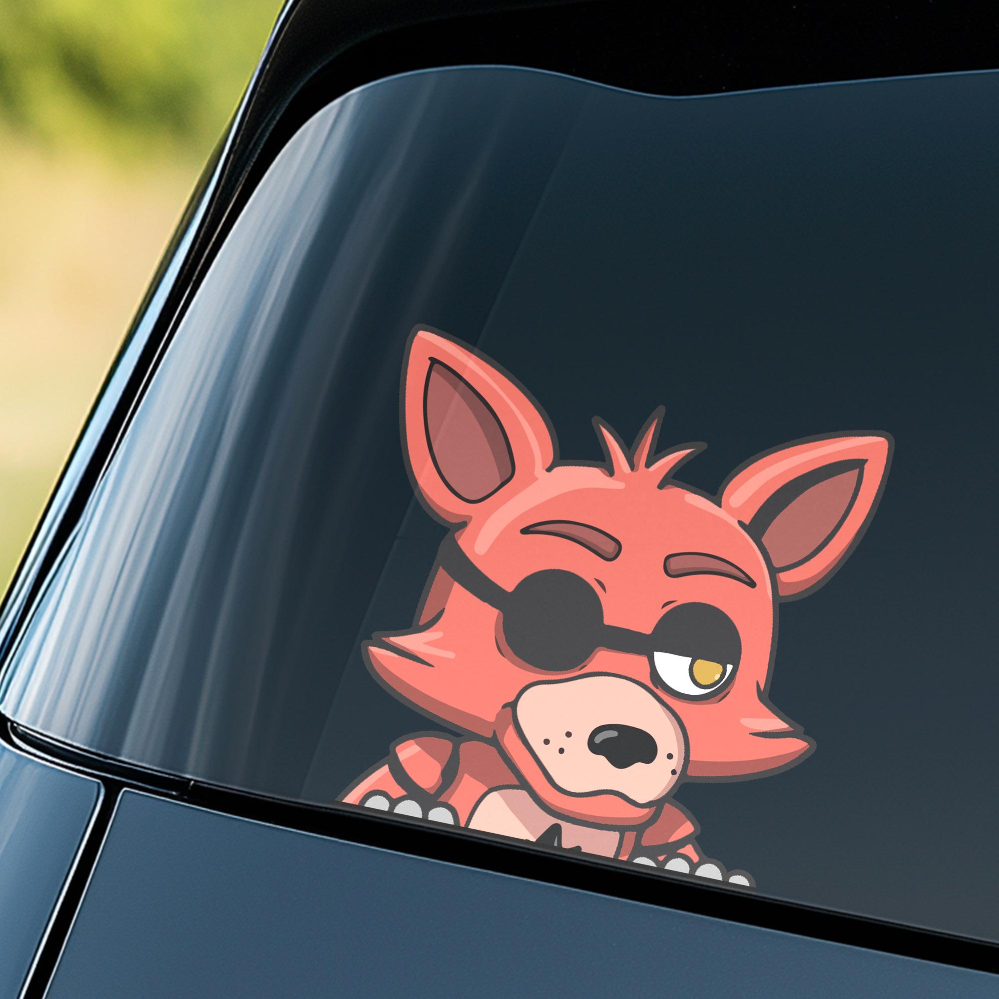 Foxy Style Peeker Peeking Car Window Decals - Funny Bear Bumper ...