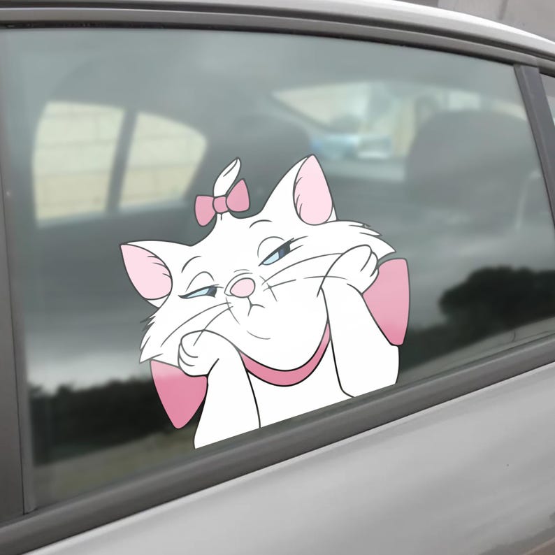 Sassy Marie Peekaboo Peeker Peeking Car Window Decals - Bumper Vinyl ...