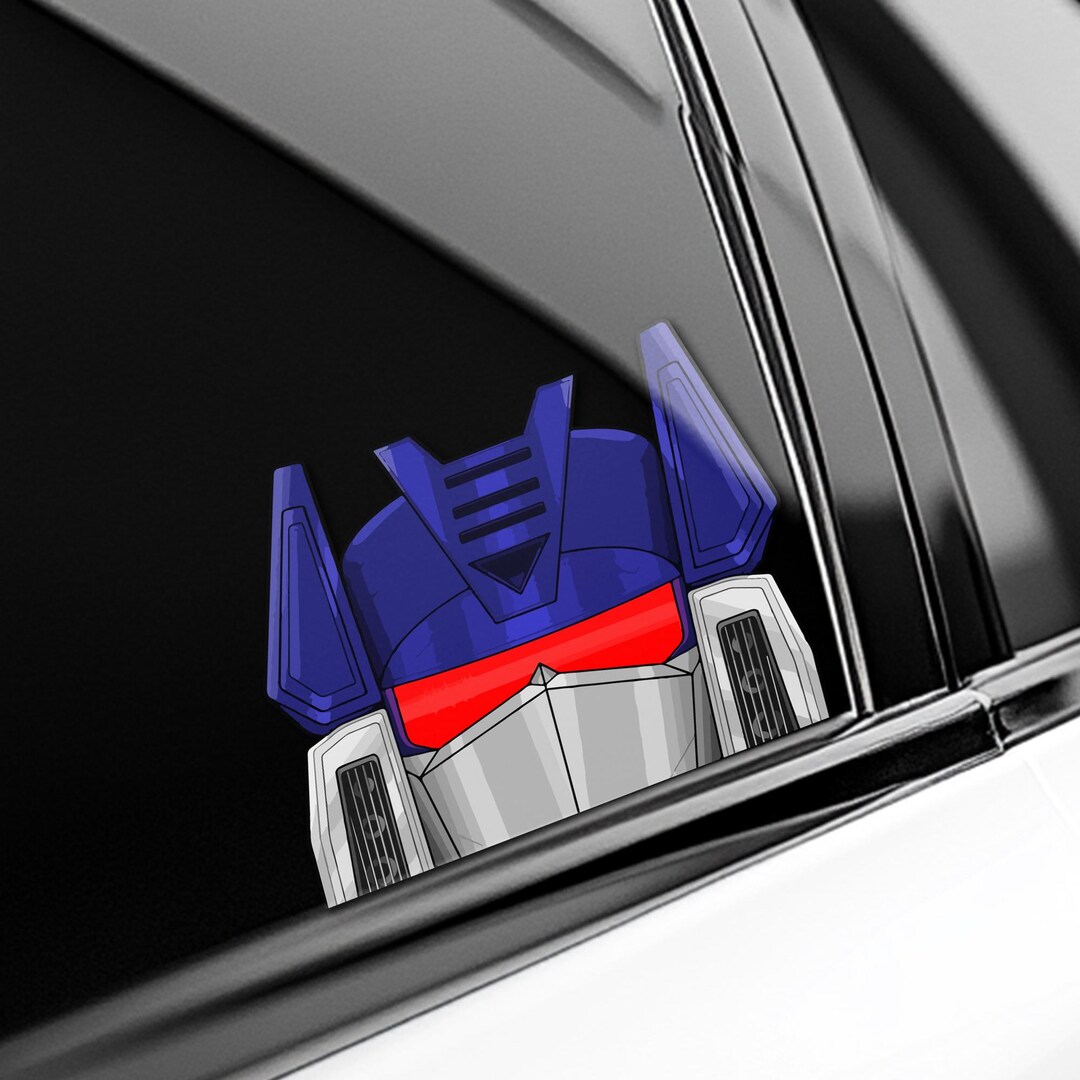 Transformers Peeker Sticker, Peeking Car Window Decals, Bumper ...
