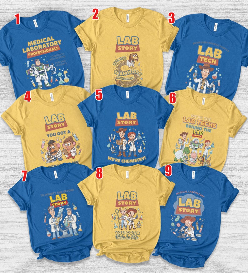 Lab Week 2026 Toy Story Shirt, Lab Story Science Team Tee, Funny Lab ...