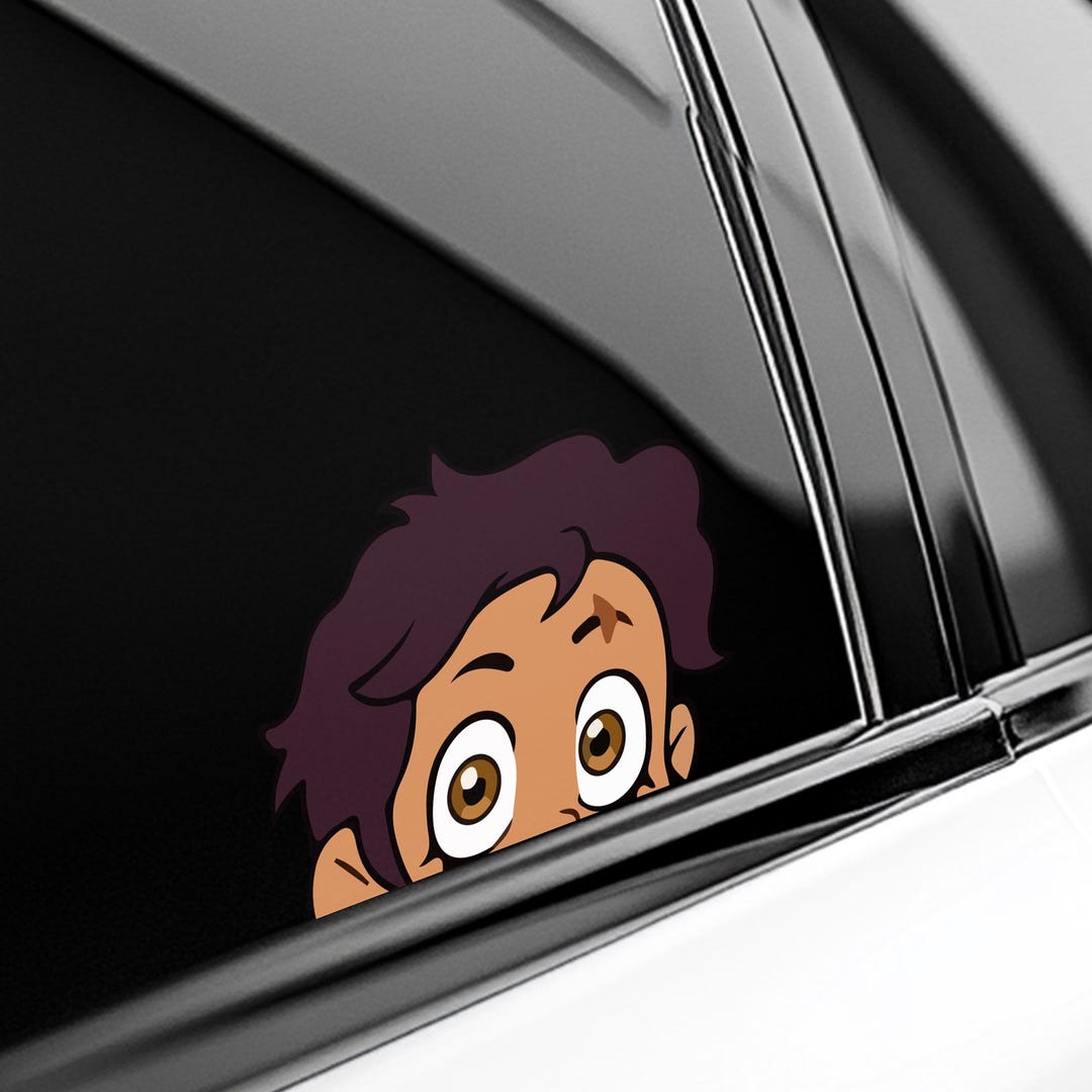 Luz Noceda Peeker Peeking Car Window Decals - Funny Bumper Waterproof ...