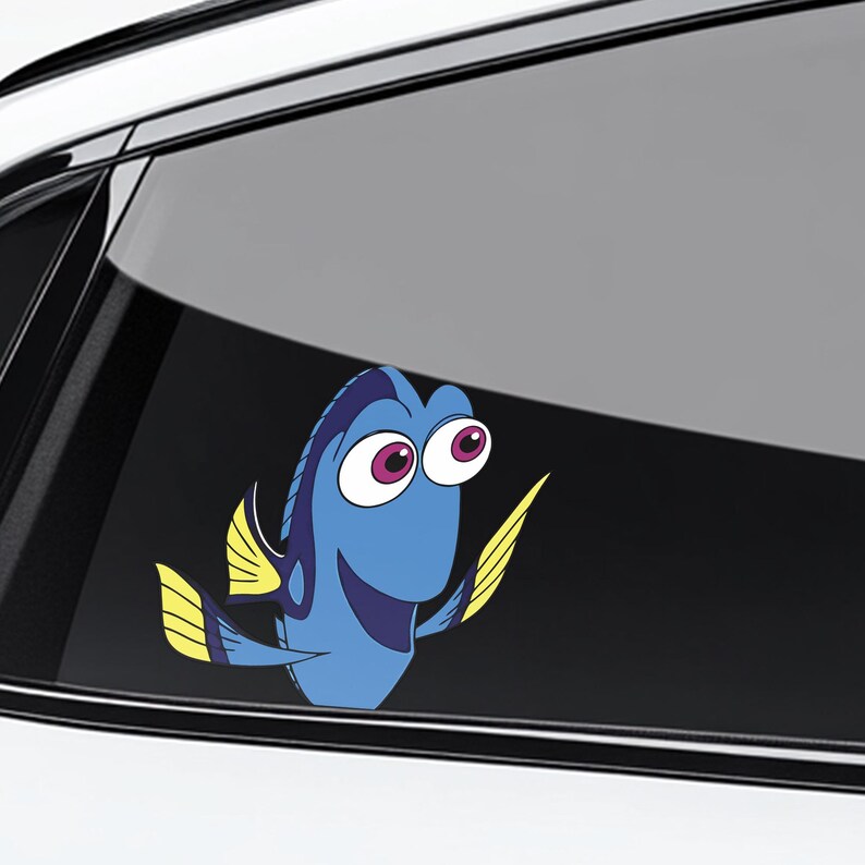 Disney Finding Nemo Peeker Peeking Car Window Decals, Marlin Dory Crush ...