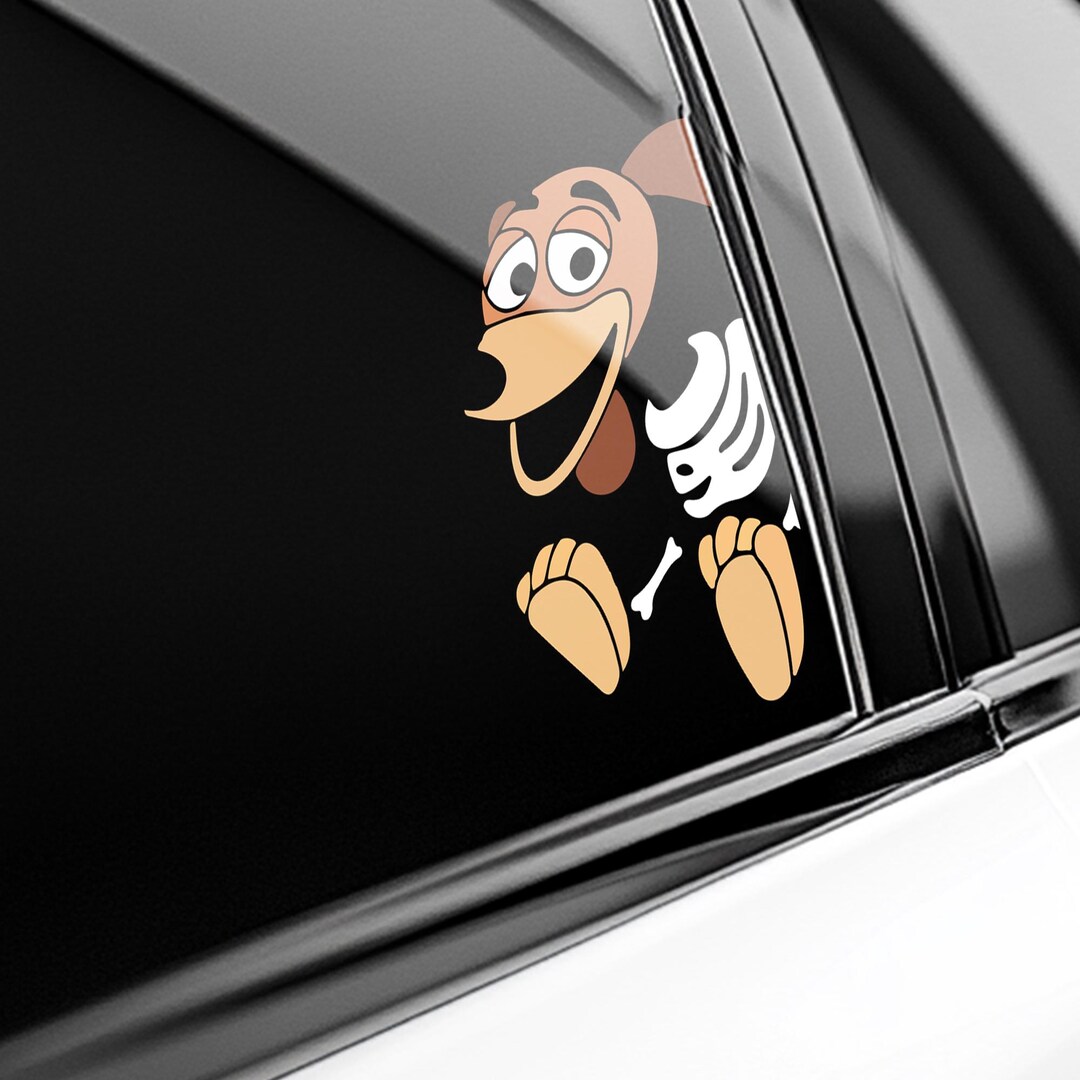 Toy story Skeleton Halloween Peeker sticker/vinyl Decal for Car Window ...