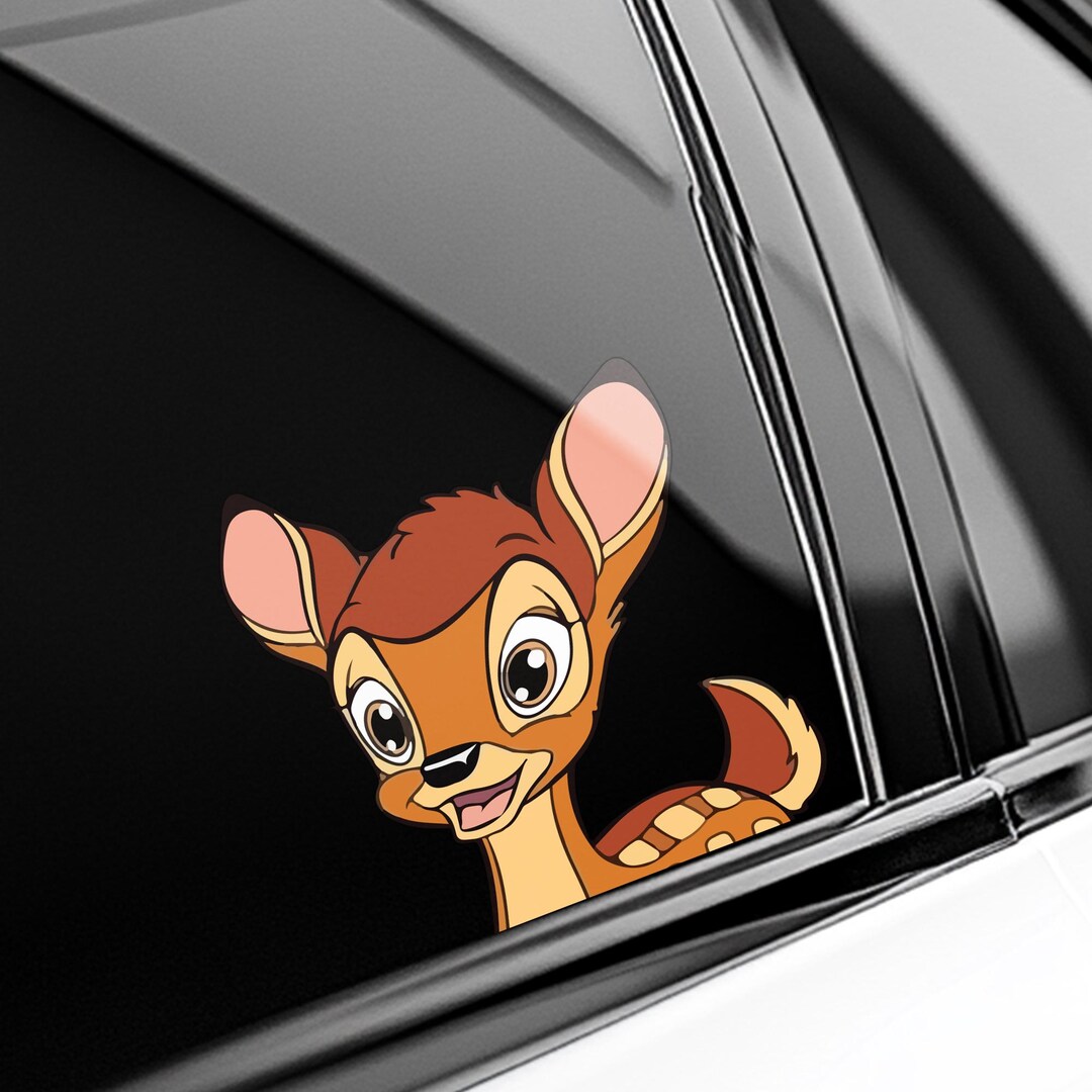 Disney Bambi Peeker Sticker – Cute Bambi Peeking Vinyl Decal ...