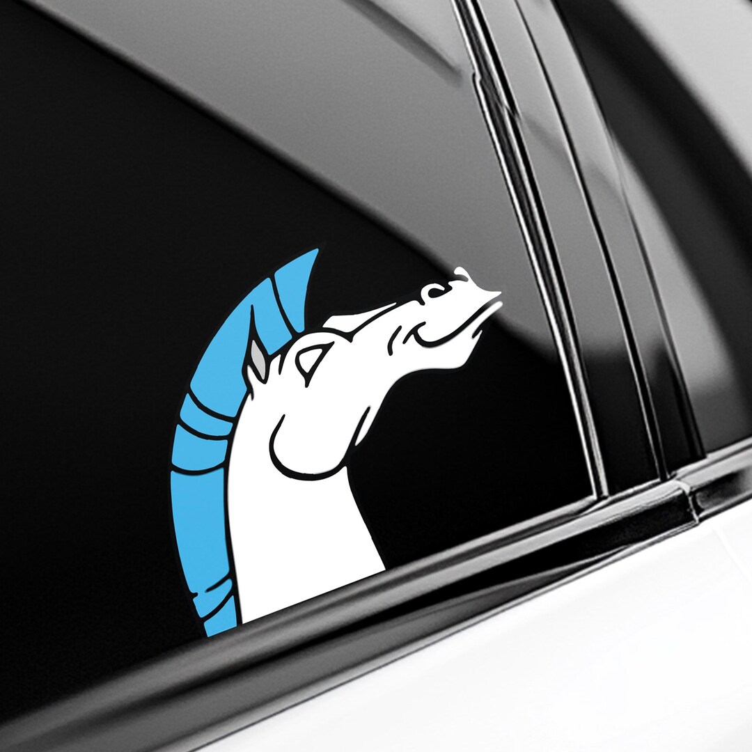 Pegasus Peeker Peeking Car Window Decals - Bumper Waterproof Stickers ...