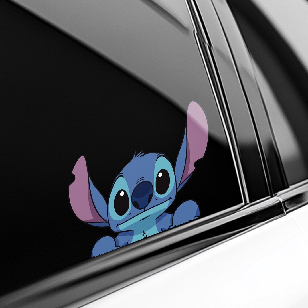 Stitch Peeker Peeking Car Window Decals - Bumper Waterproof Vinyl ...