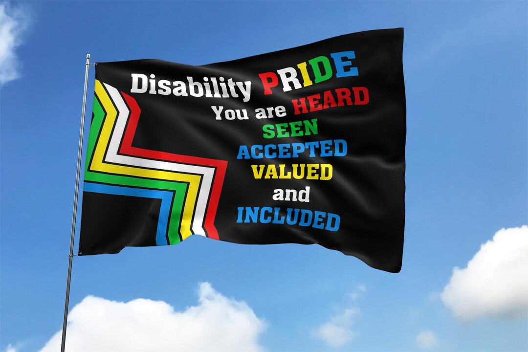 July Disabled Pride Awareness Garden Flag, Disability Pride Month Flag ...