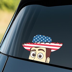 Independence Woody Peeker Peeking Car Window Decals - Bumper Waterproof ...