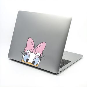 Daisy Duck Peeking Car Window Decal - Bumper Waterproof Vinyl Sticker ...