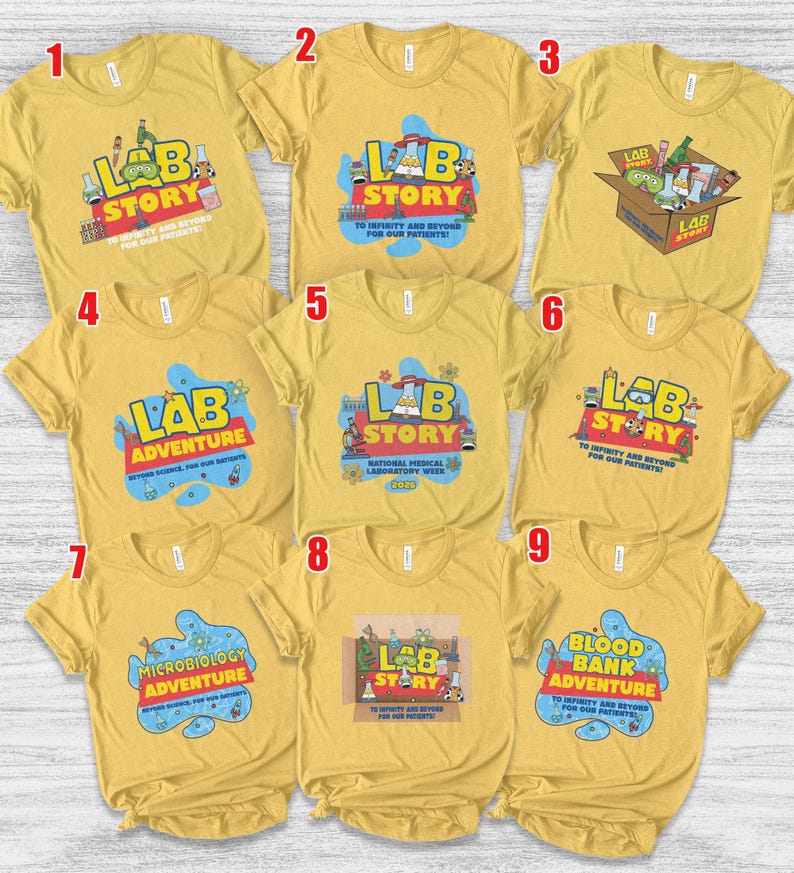 Lab Week 2026 Toy Story Shirt, Lab Story Science Team Tee, Funny Lab ...