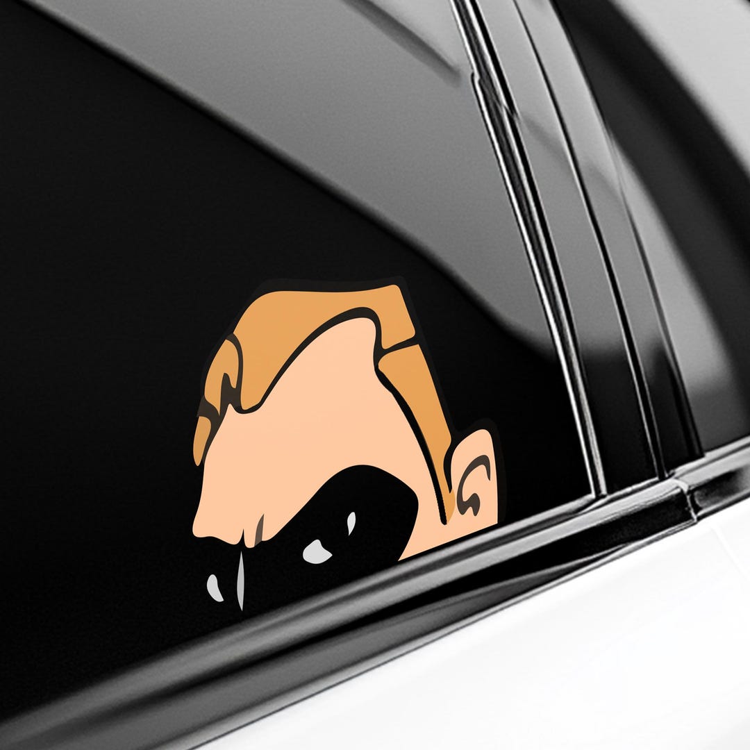 Mr. Incredible Peeker Peeking Car Window Decals - Bumper Waterproof ...