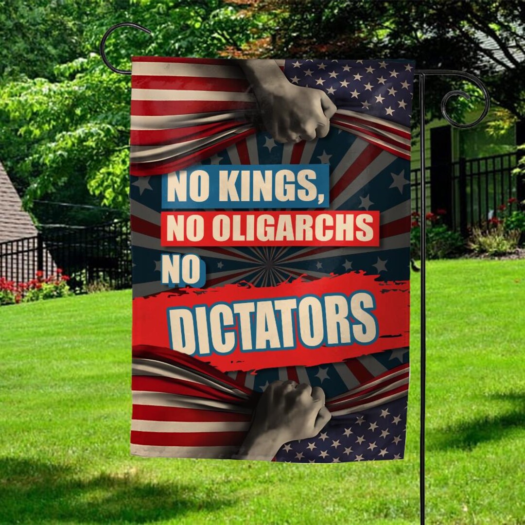 No Kings No Oligarchs No Dictators Flag/anti-authoritarian Protest/pro ...