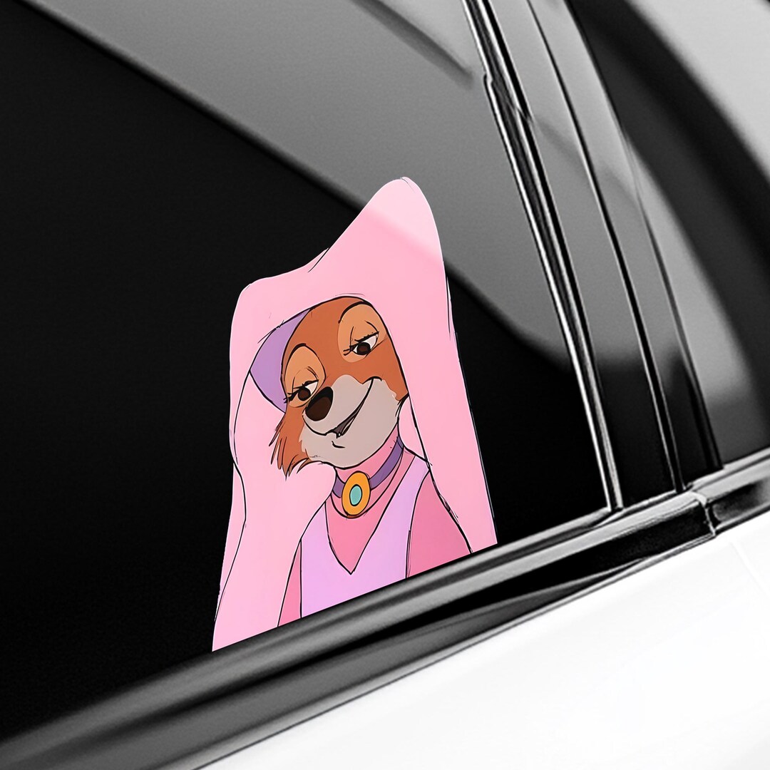 Maid Marian Peeker Peeking Car Window Decals - Bumper Waterproof ...