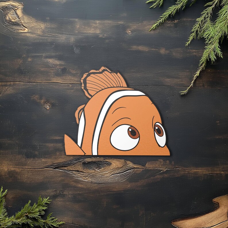 Dory and Nemo Peeker Peeking Car Window Decals - Funny Bear Bumper ...