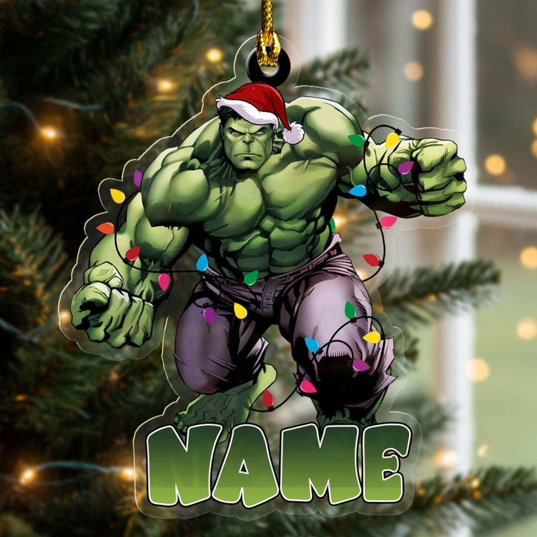 Hulk Ornament/hulk Customized Ornament/ornament Personalized 2025 ...