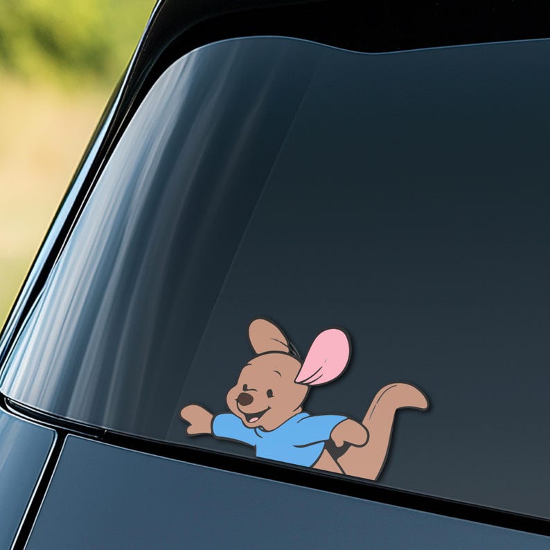 Roo Peeker Peeking Car Window Decal - Bumper Waterproof Vinyl Sticker ...
