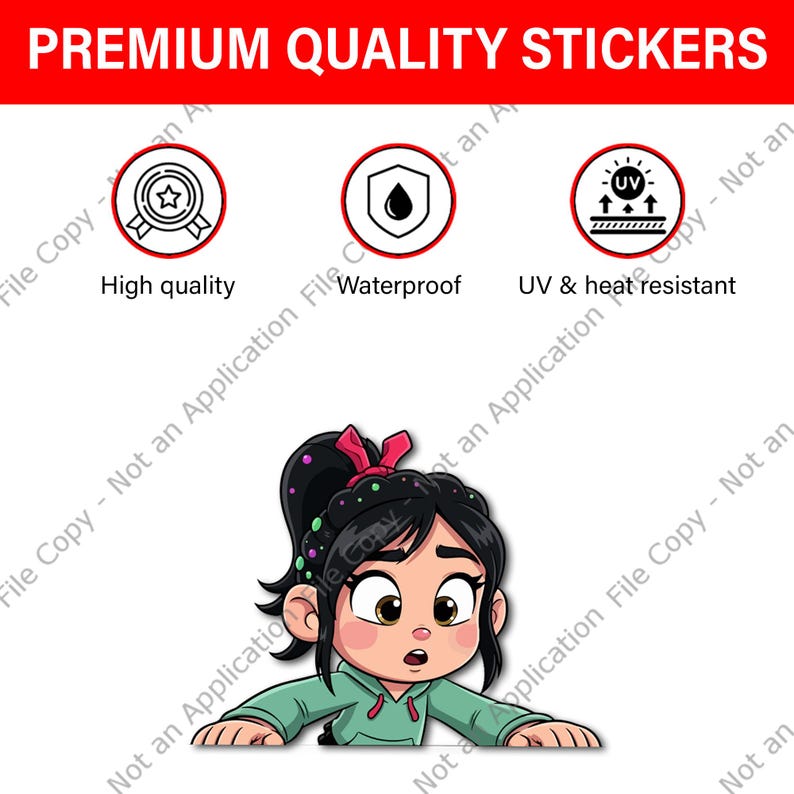 Wreck-it Ralph Peeker Peeking Car Window Decals - Cute Disney Bumper ...