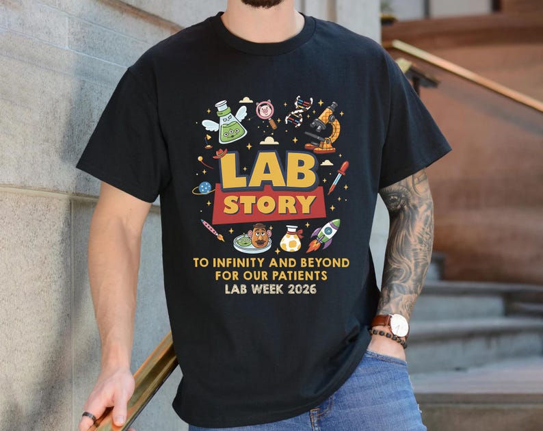 Lab Week 2026 Toy Story Shirt, Lab Story Science Team Tee, Funny Lab ...