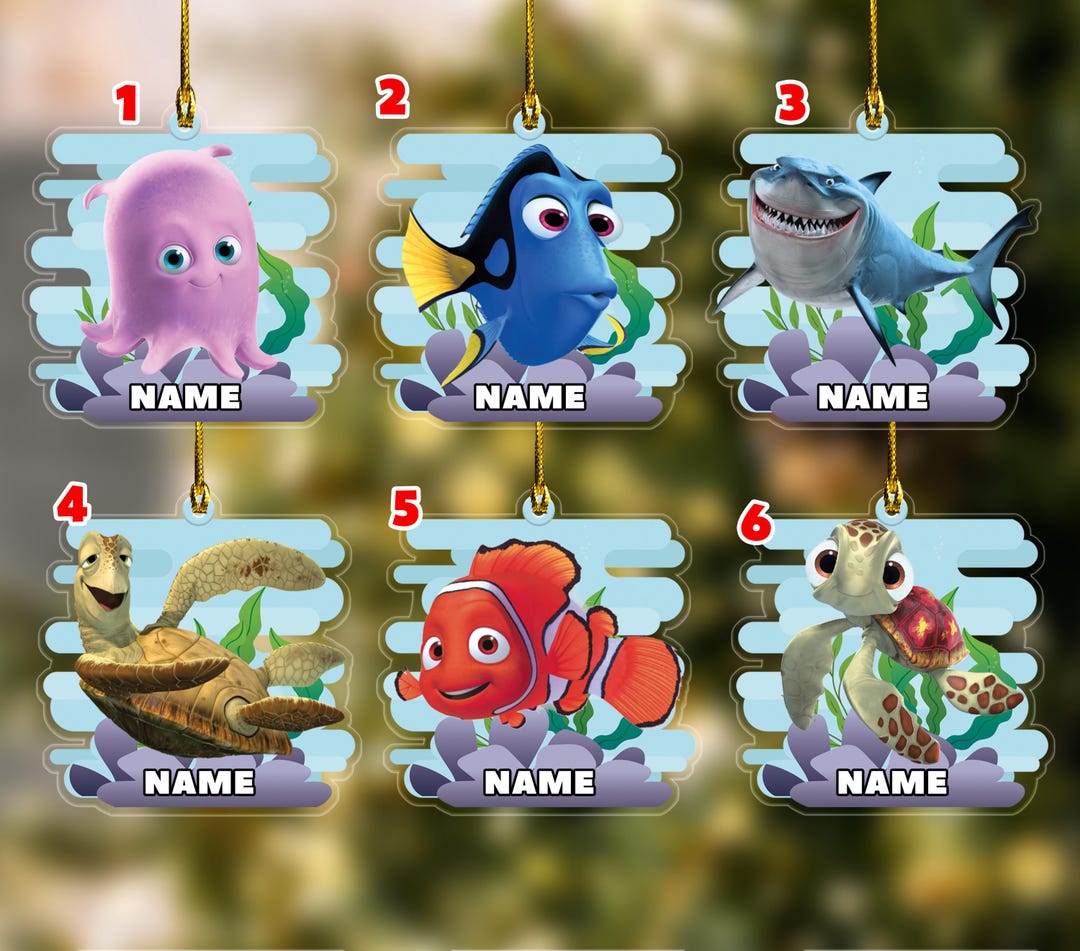 Custom Finding Nemo Ornament, Nemo Christmas Ornament, Nemo Ornament ...