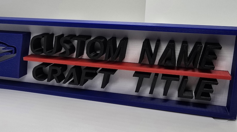 Personalized USPS United States Postal Service Craft Name Plate ...