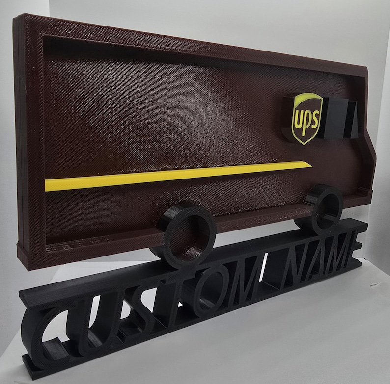 Personalized UPS United Parcel Service Desk Name Plate - Custom Name or ...