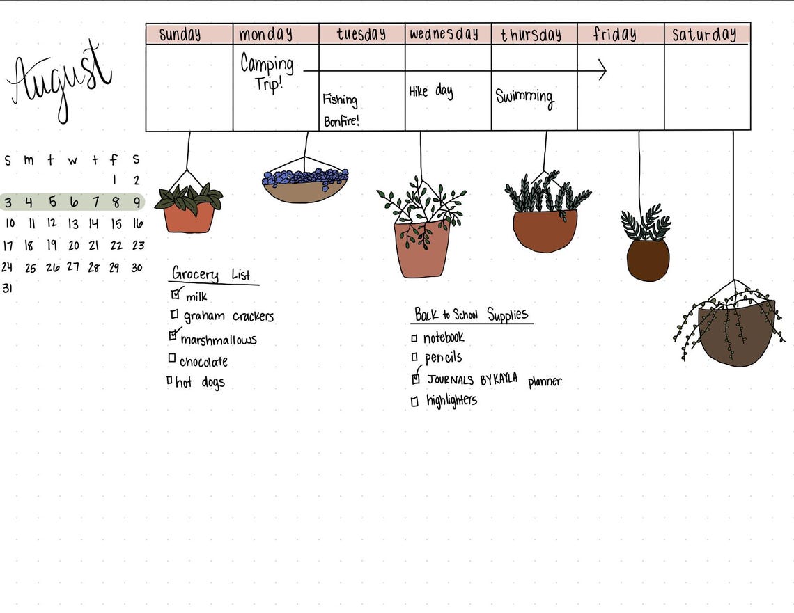 Plant Themed Month - Etsy