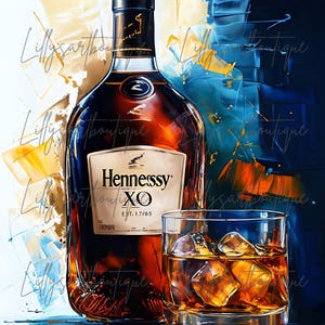 Hennessy Poster,hennessydigital Art ,digital Download, Digital Print ...