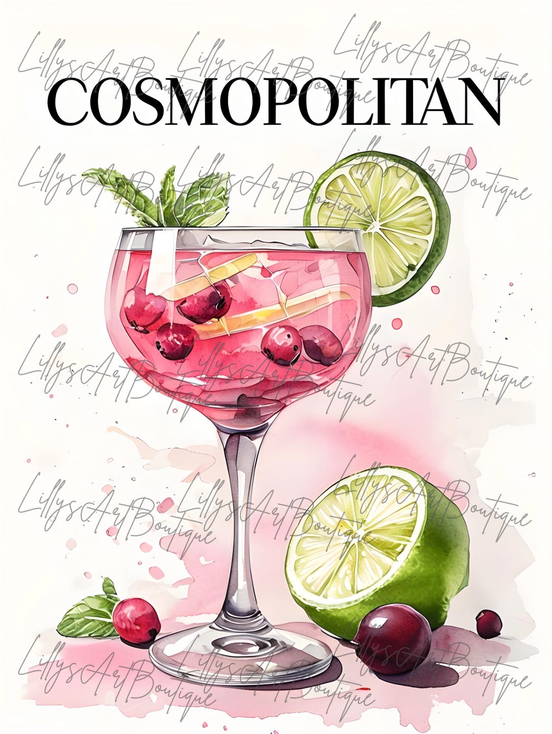 Cosmopolitan Poster, Cosmopolitan Digital Art ,digital Download ...