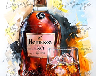 Hennessy Poster,hennessydigital Art ,digital Download, Digital Print ...
