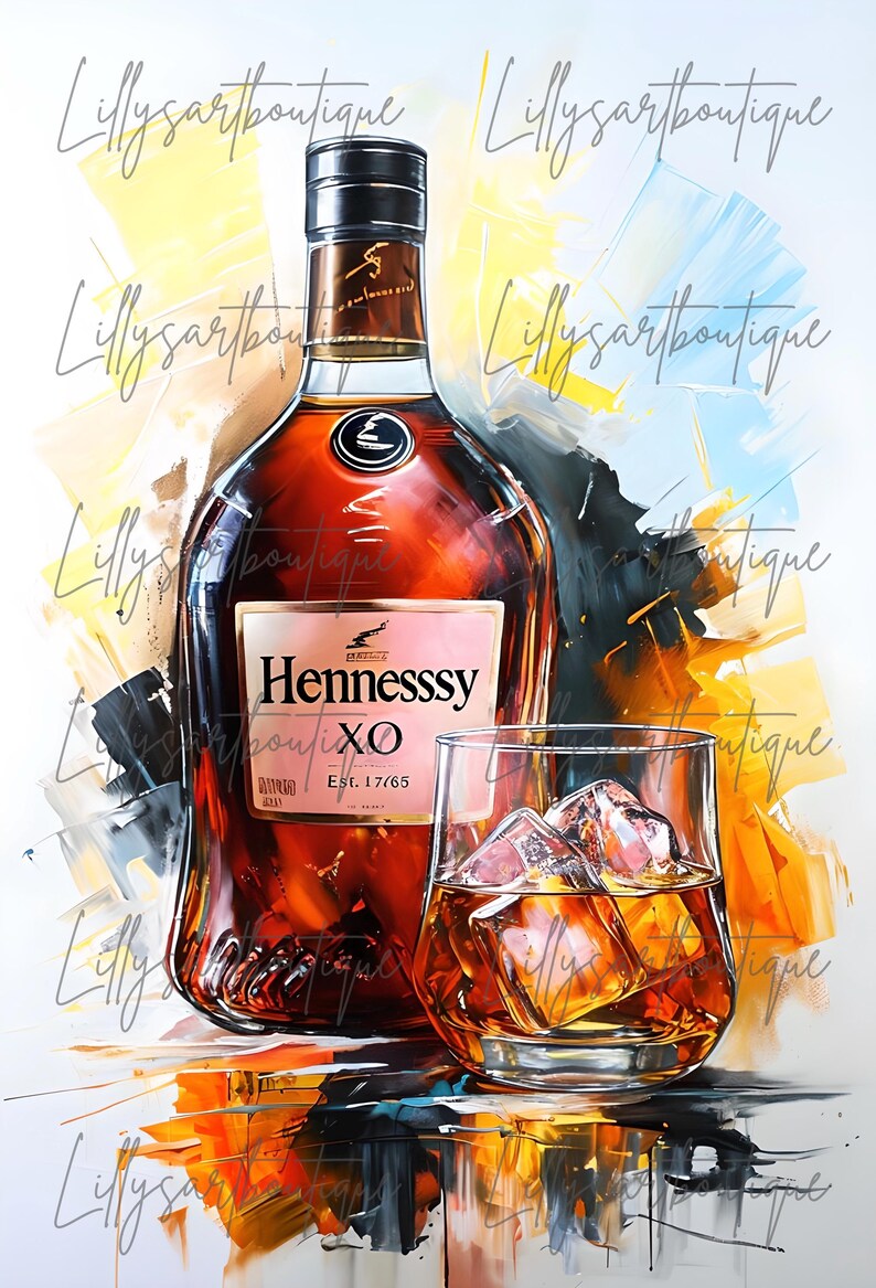 Hennessy Poster,hennessydigital Art ,digital Download, Digital Print ...
