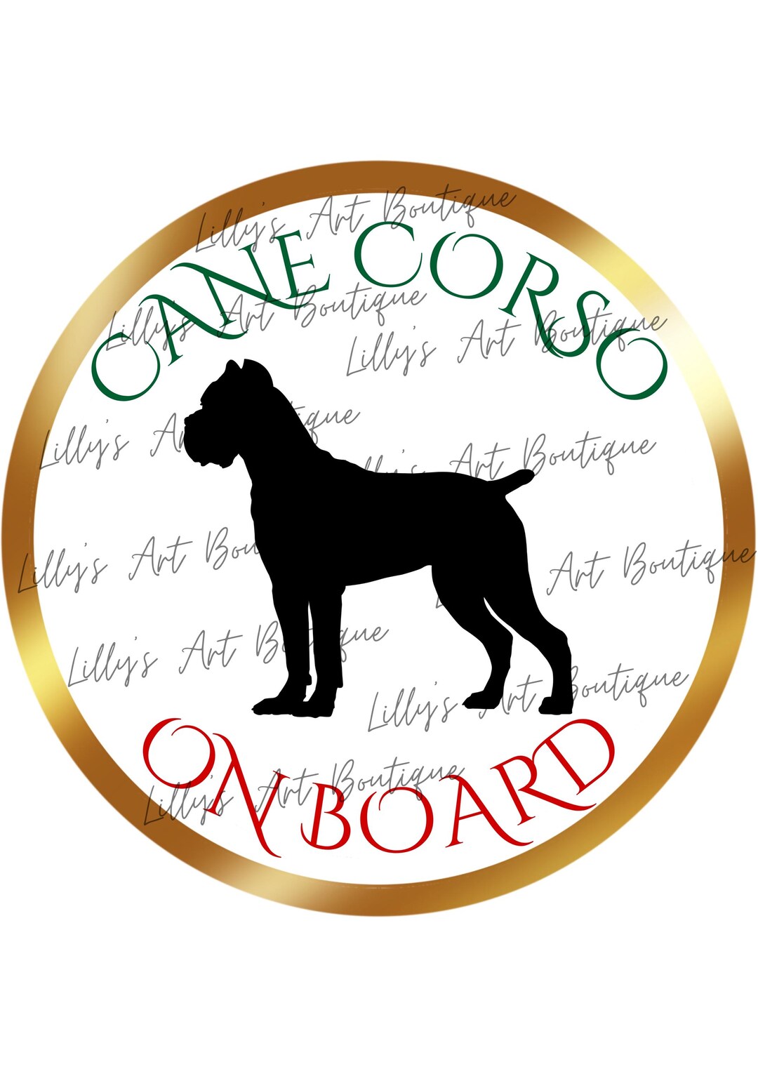 Cane Corso on Board, Cane Corso Car Sticker, PNG, Cane Corso, Cane ...