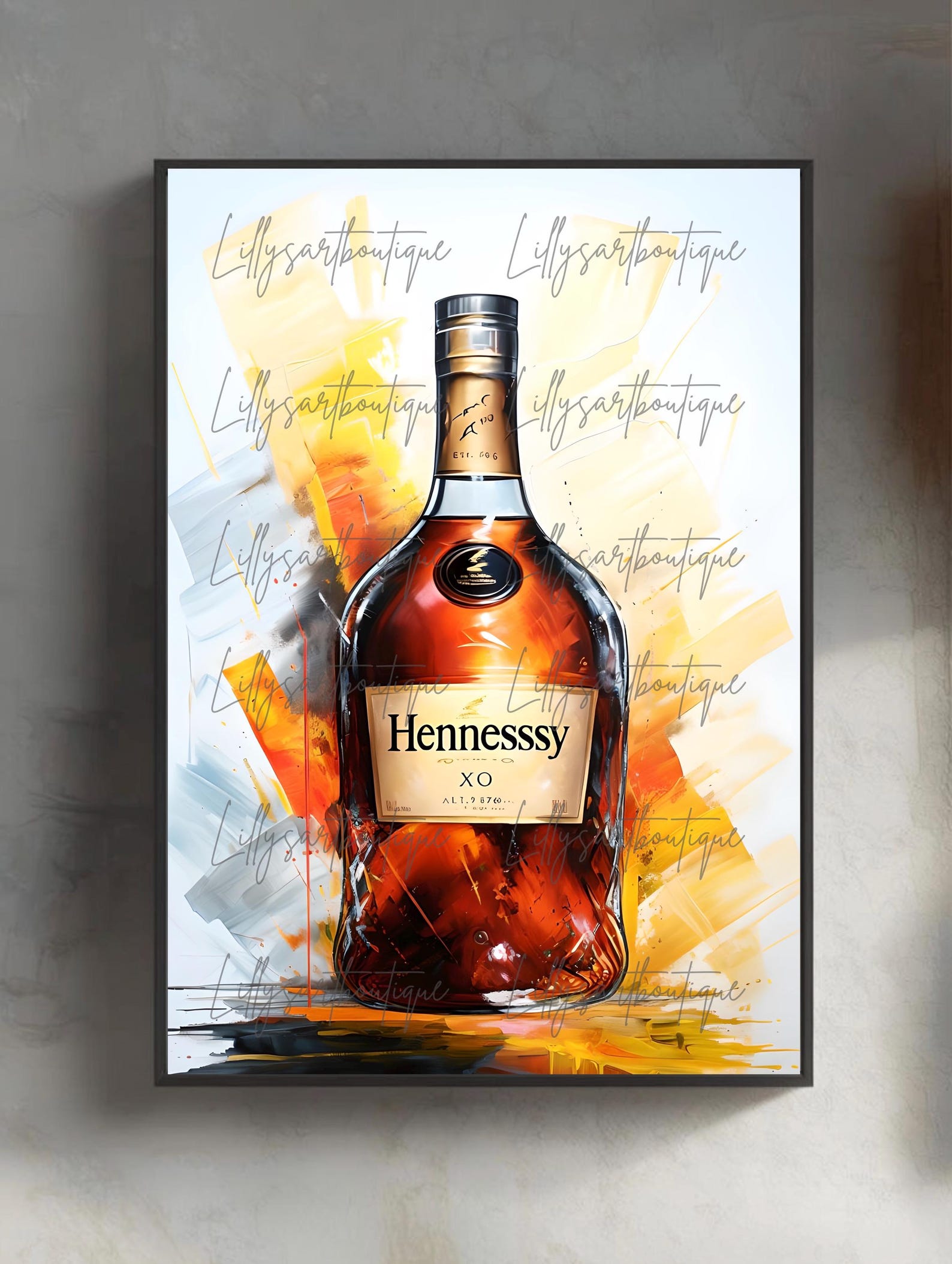 Hennessy Poster,hennessydigital Art ,digital Download, Digital Print ...