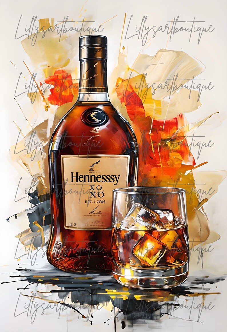 Hennessy Poster,hennessydigital Art ,digital Download, Digital Print ...