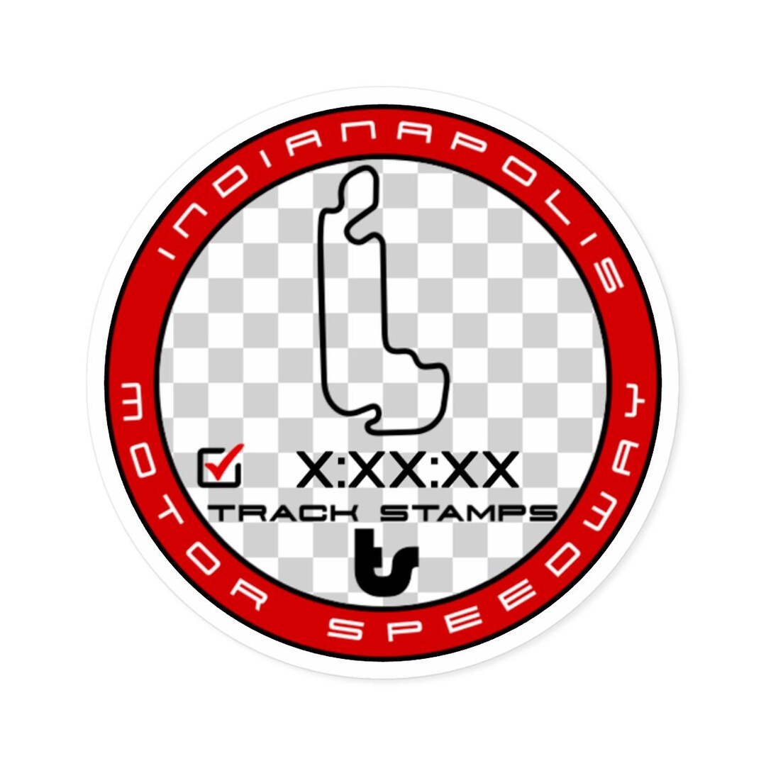 Indianapolis Motor Speedway, Personalized Time 2.43M Decal - Etsy