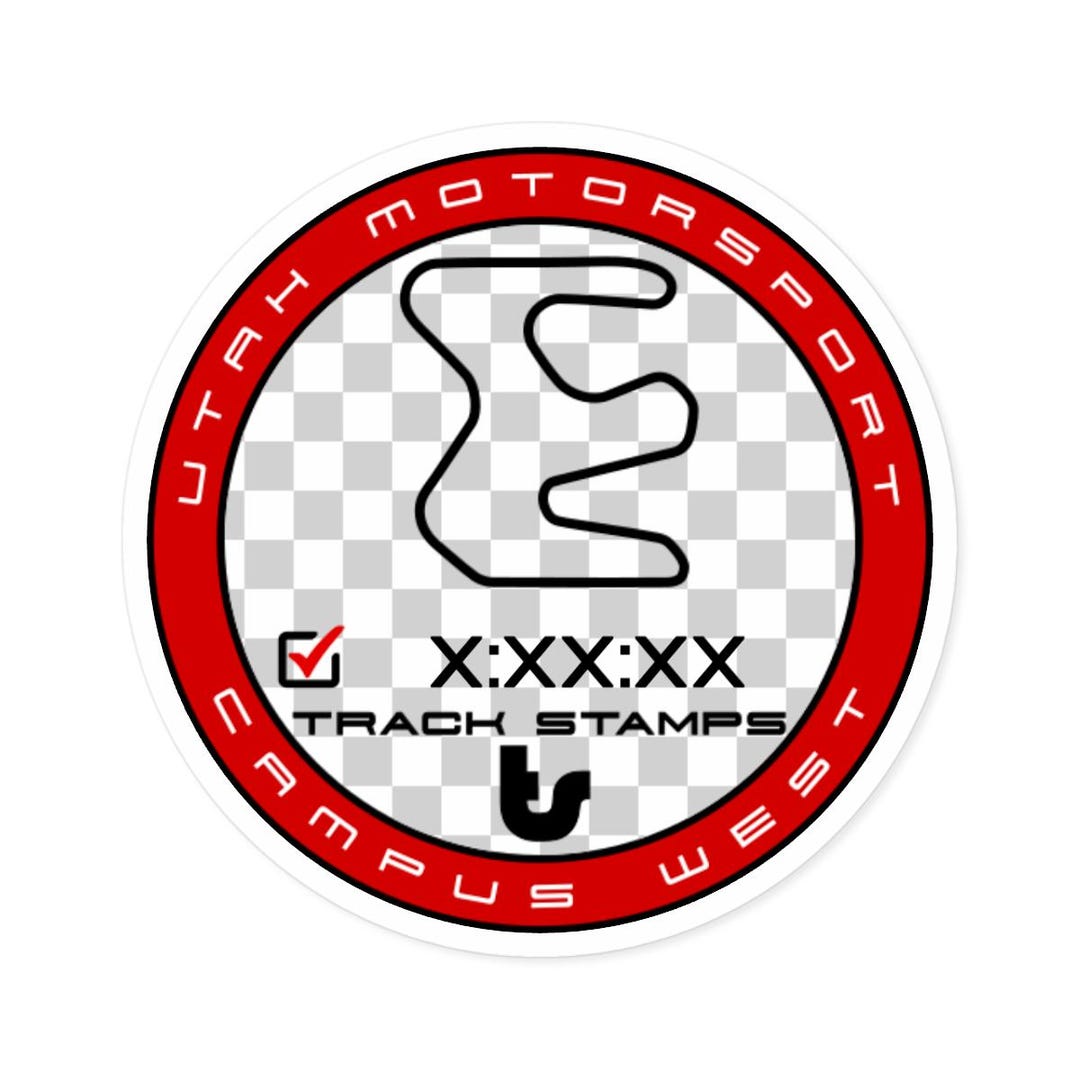 Utah Motorsports Campus, Personalized Time 2.2M West Decal - Etsy