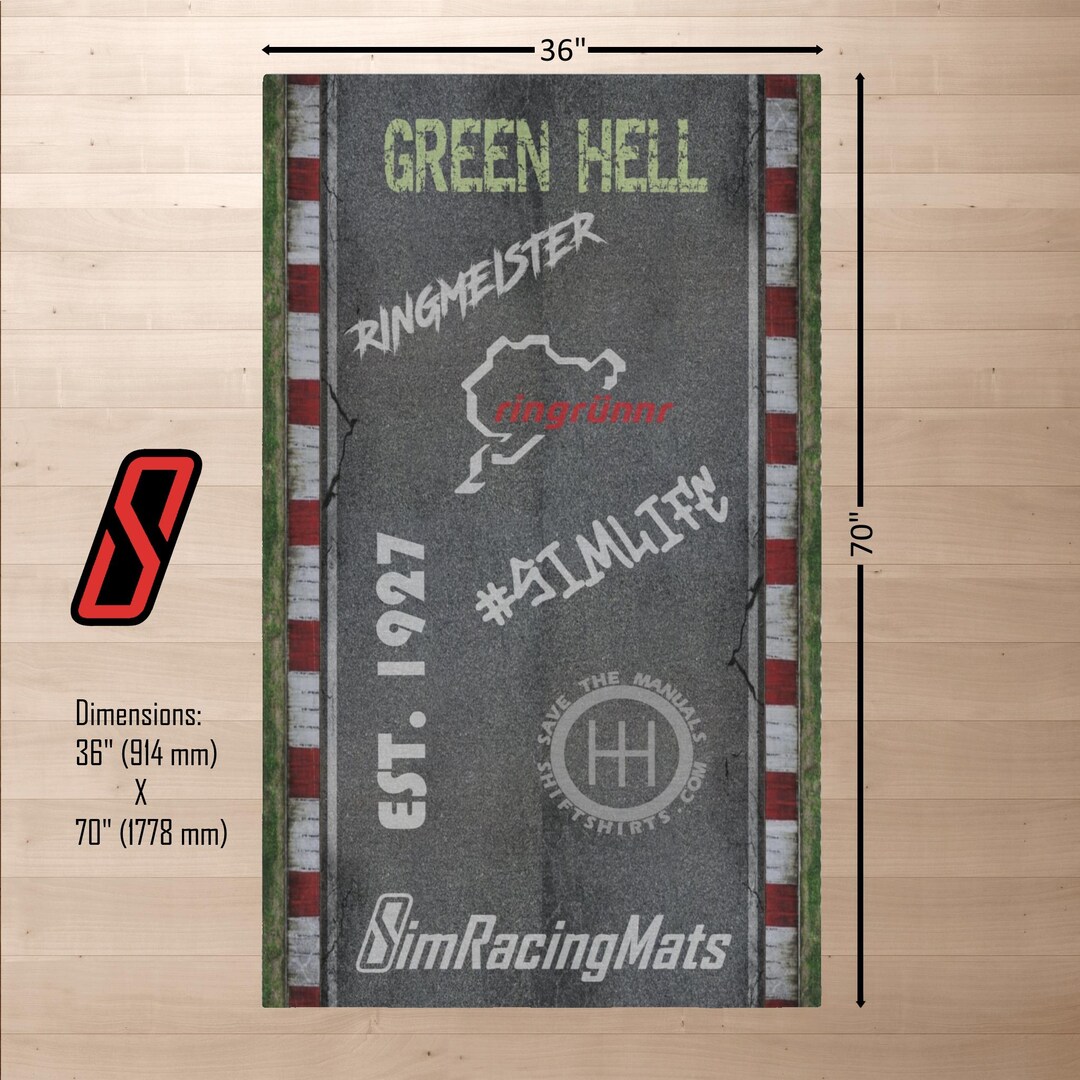Ringrunner - Standard Sim Racing Mats - Etsy