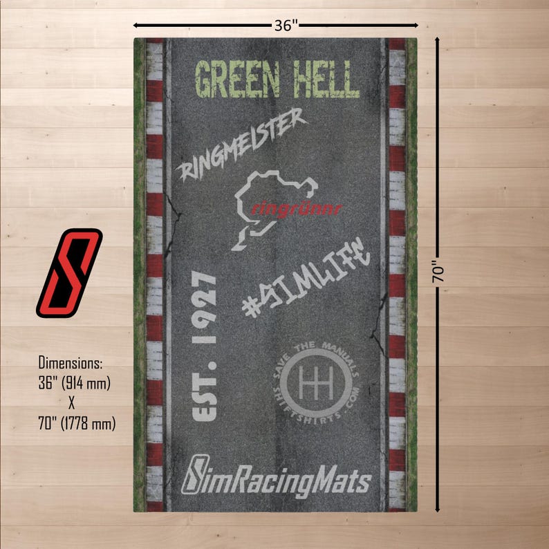 Ringrunner - Standard Sim Racing Mats - Etsy